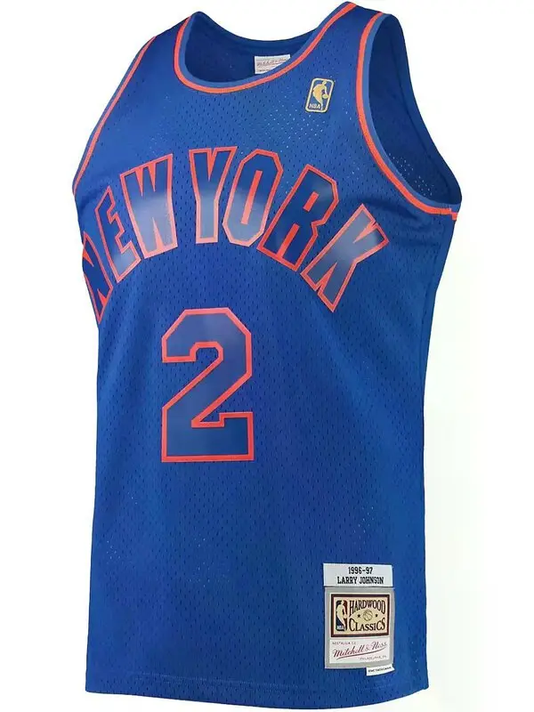 Mitchell & Ness Nba Swingman Knicks 1996 Larry Johnson Jersey - Blue