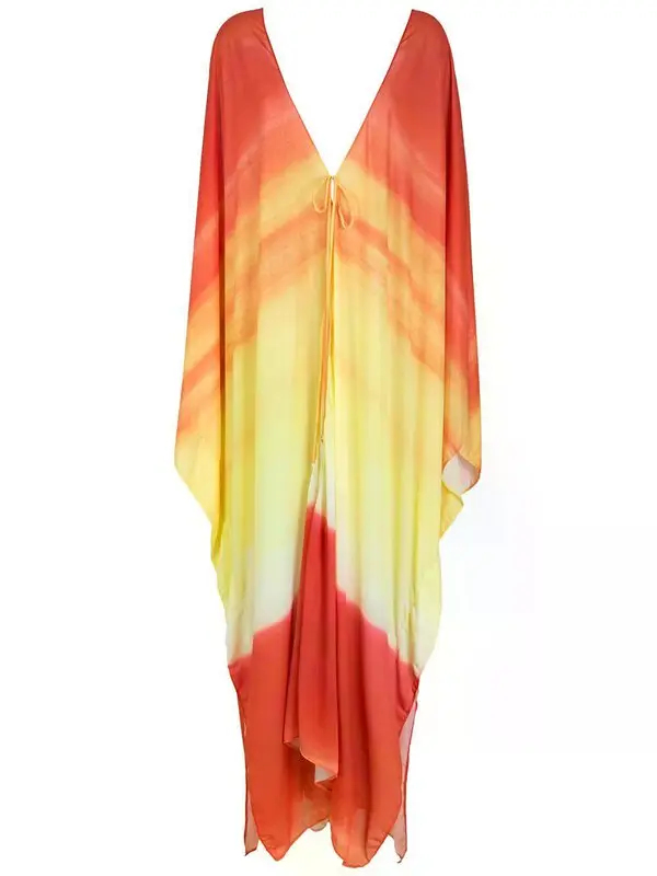AMIR SLAMA Printed Beach Dress - Orange