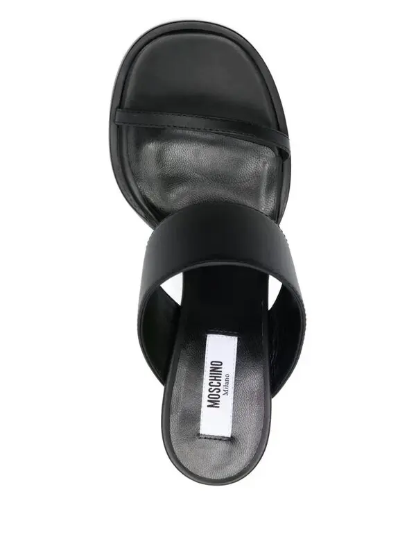 Moschino Leather High Heel Sandals