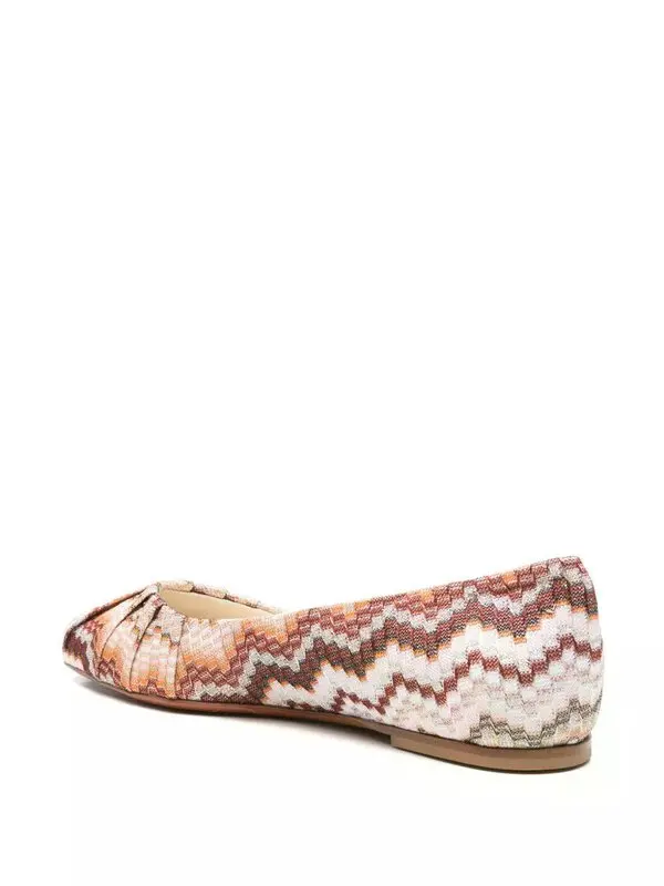 Missoni Zigzag Ballet Flats - Brown