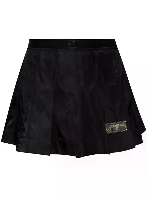 GANNI Pleated Mini Skirt