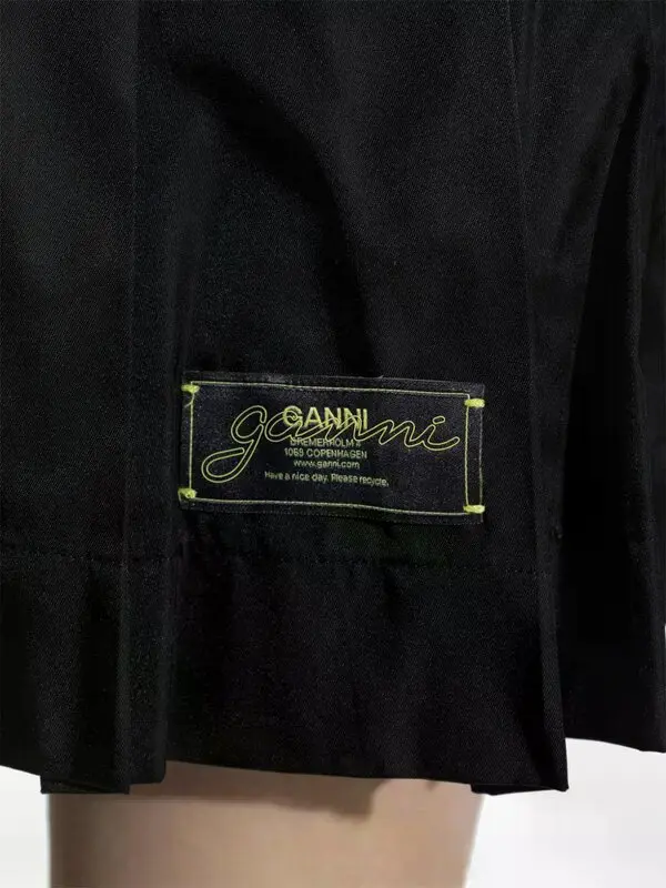 GANNI Pleated Mini Skirt