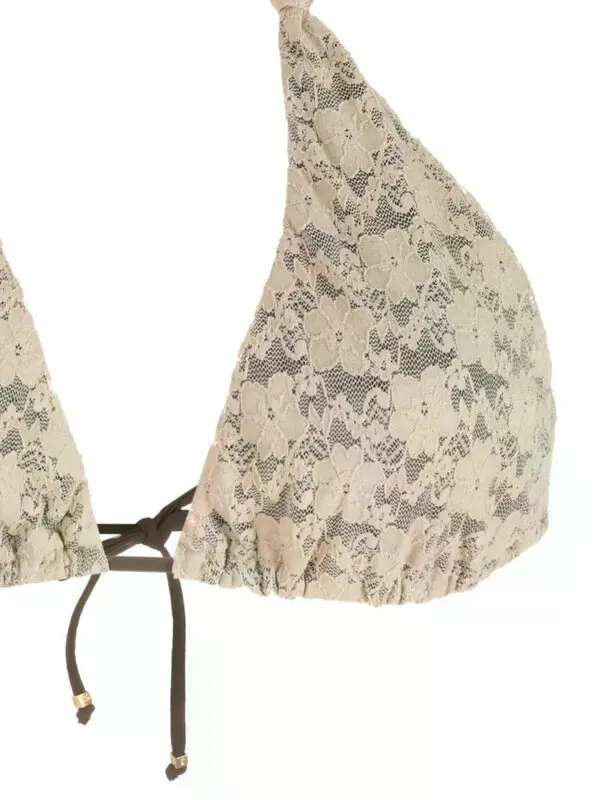 AMIR SLAMA Lace Triangle Bikini Set