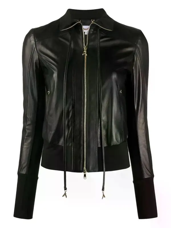 Patrizia Pepe Long Sleeve Leather Jacket