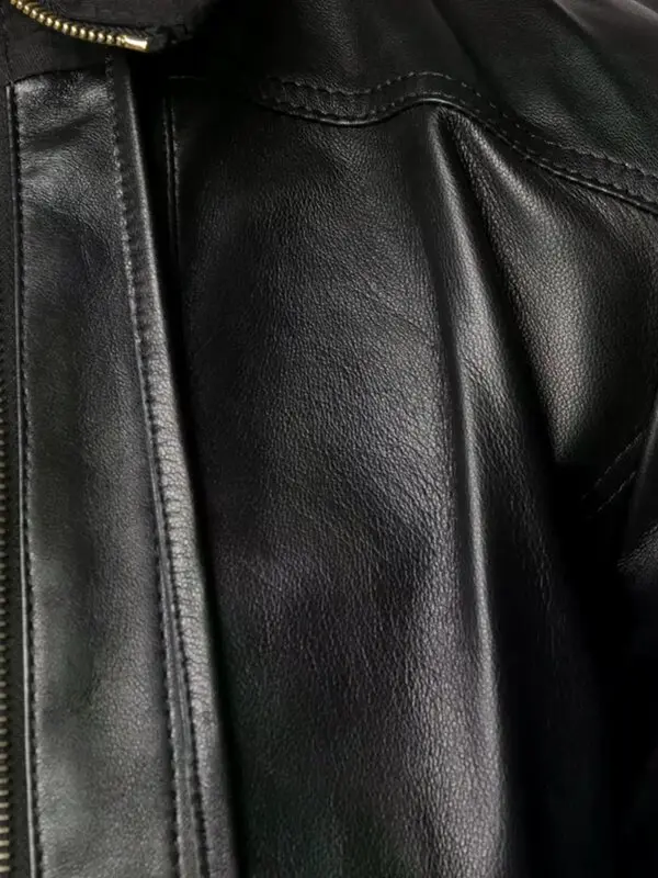 Patrizia Pepe Long Sleeve Leather Jacket