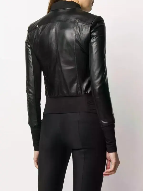 Patrizia Pepe Long Sleeve Leather Jacket