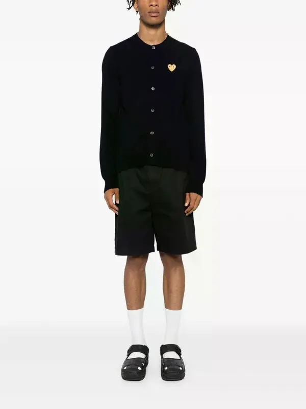 Play Comme Des Garcon Wool Cardigan