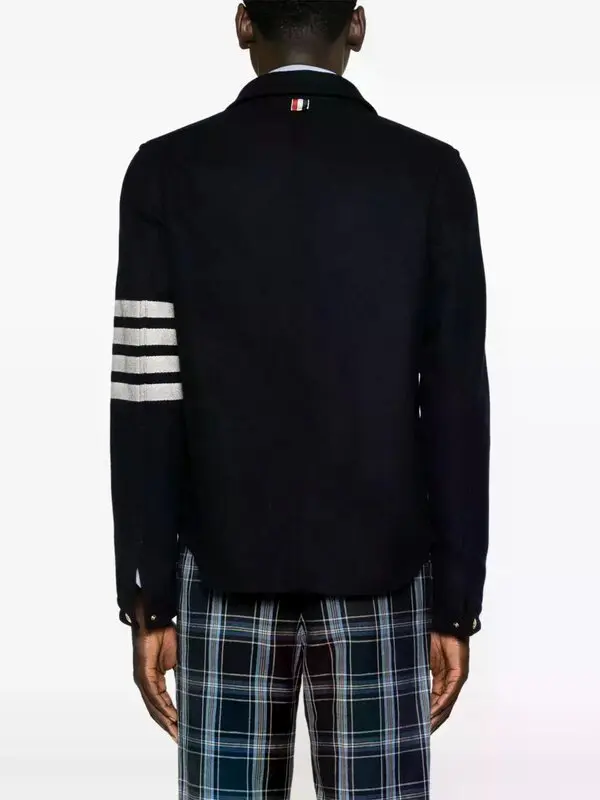 Thom Browne 4-bar Felted Shirt Jacket