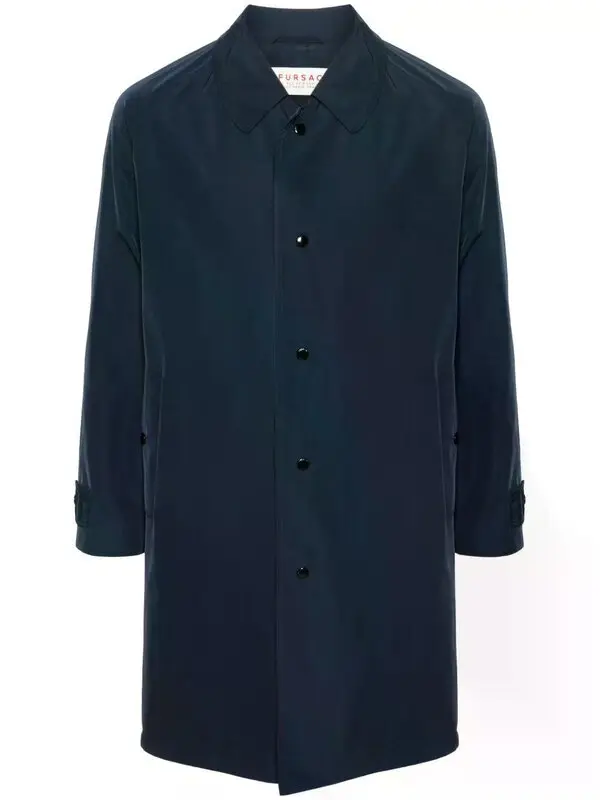 FURSAC Stud-fastening Cotton Raincoat