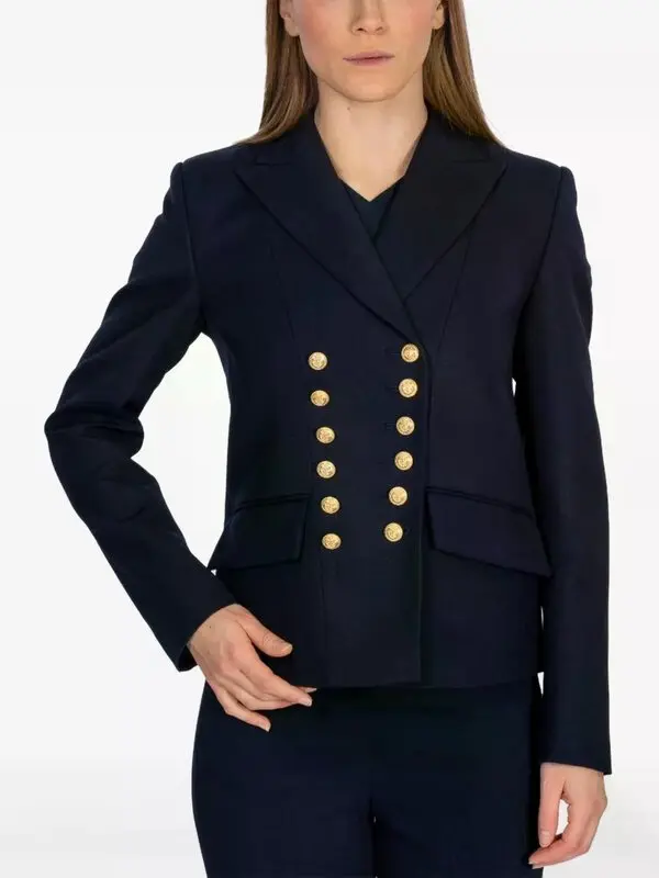 Seafarer Double-breasted Wool Blazer - Blue