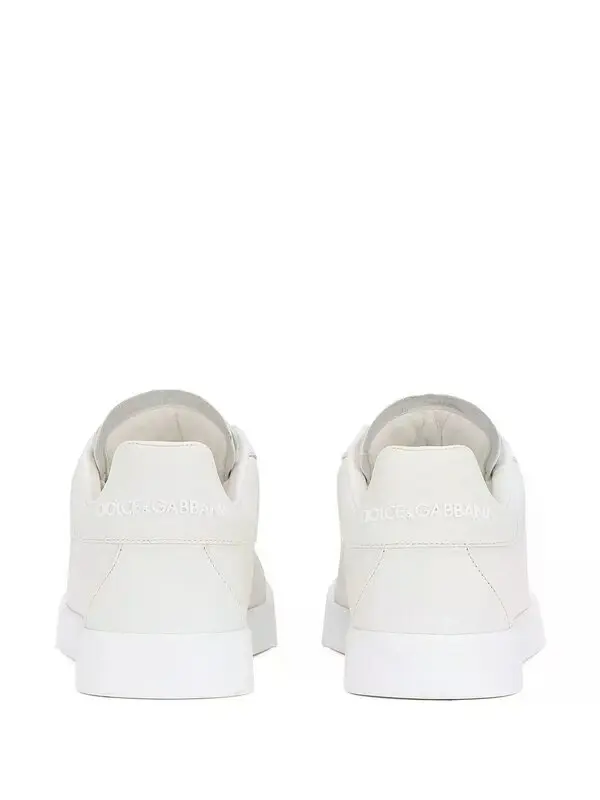 Dolce & Gabbana Portofino Logo-embossed Leather Sneakers