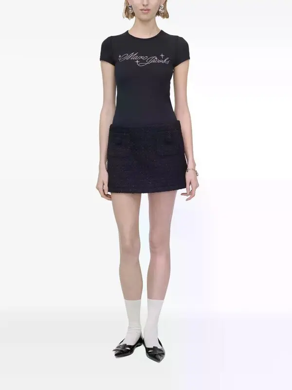 Marc Jacobs Tweed Mini Skirt - Black
