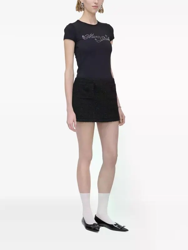 Marc Jacobs Tweed Mini Skirt - Black