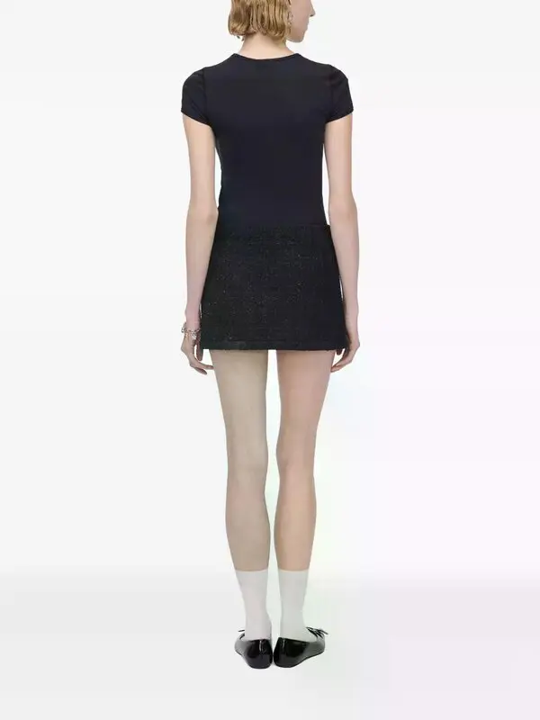Marc Jacobs Tweed Mini Skirt - Black