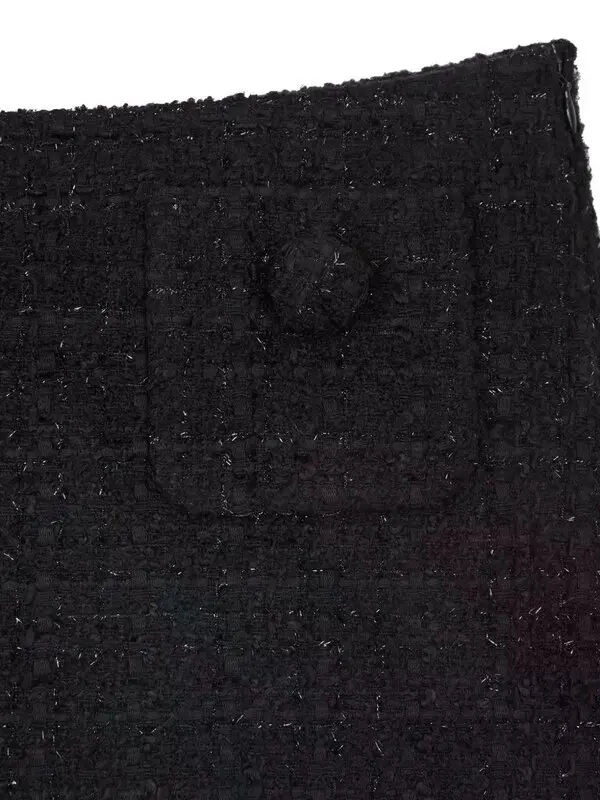 Marc Jacobs Tweed Mini Skirt - Black