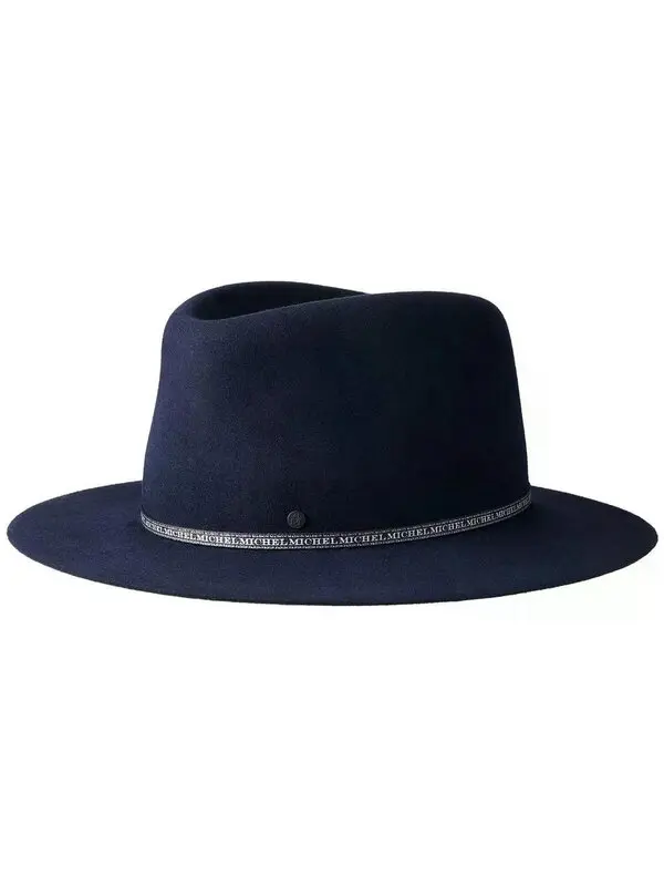 MAISON MICHEL Andre Rollable Wool Felt Fedora - Blue