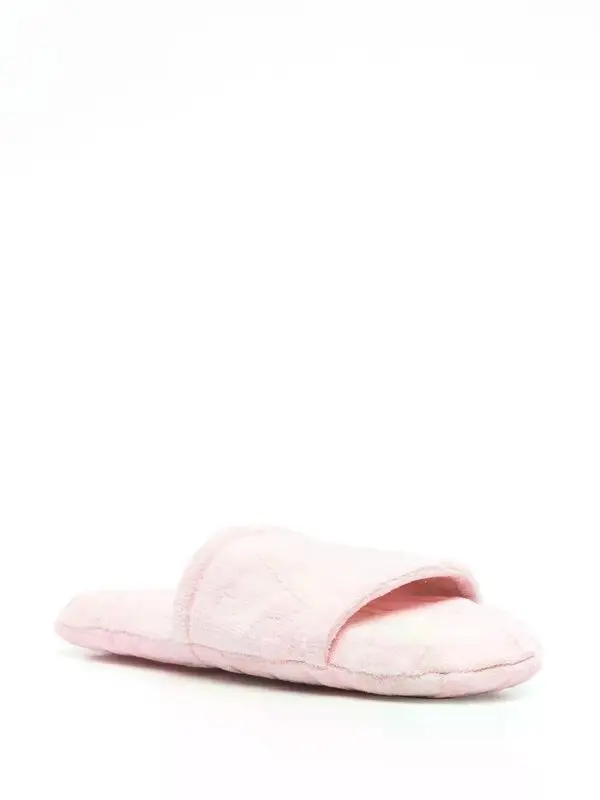 Versace Allover Logo Terry Slippers