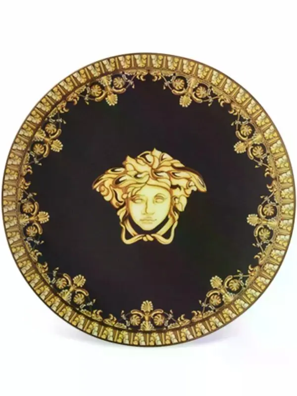 Versace Baroque Nero Plate - Black