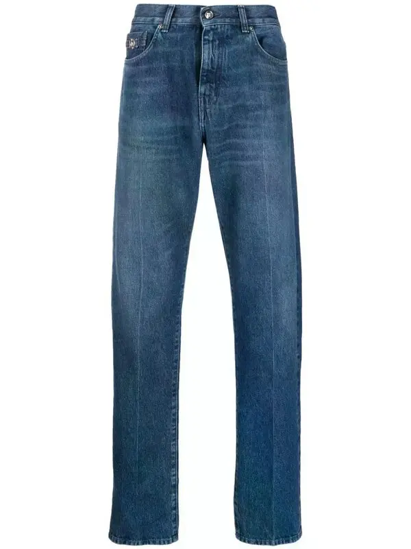 Versace Straight-leg Mid-rise Jeans