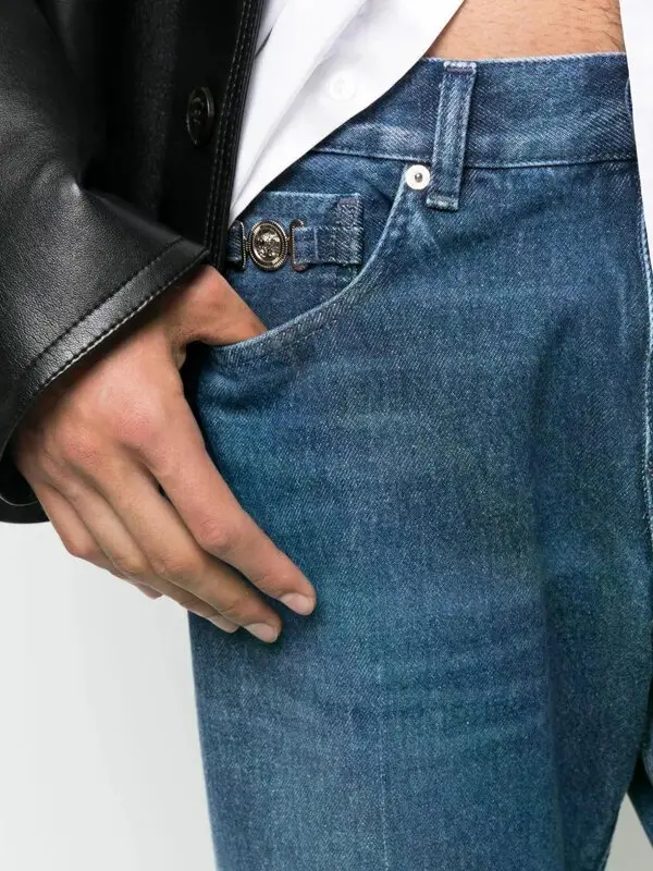 Versace Straight-leg Mid-rise Jeans