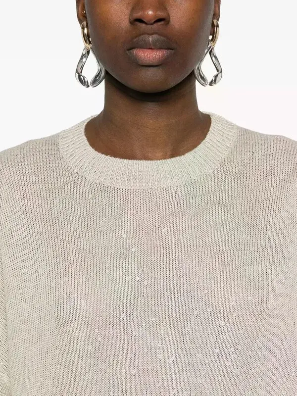 Brunello Cucinelli Sequin-embellished Top
