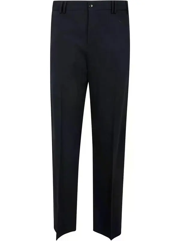 PT TORINO Wool Straight-leg Trousers - Blue
