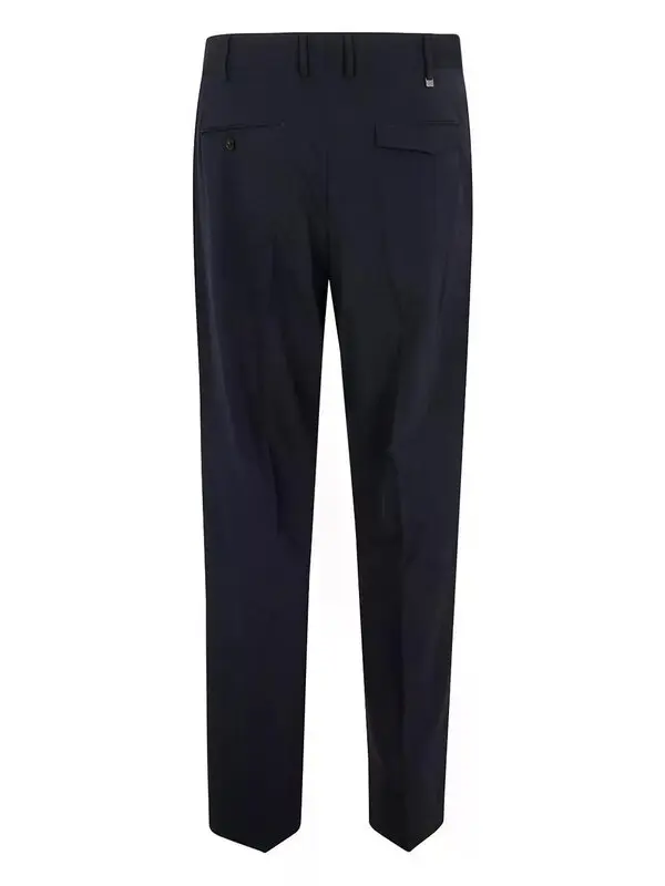 PT TORINO Wool Straight-leg Trousers - Blue