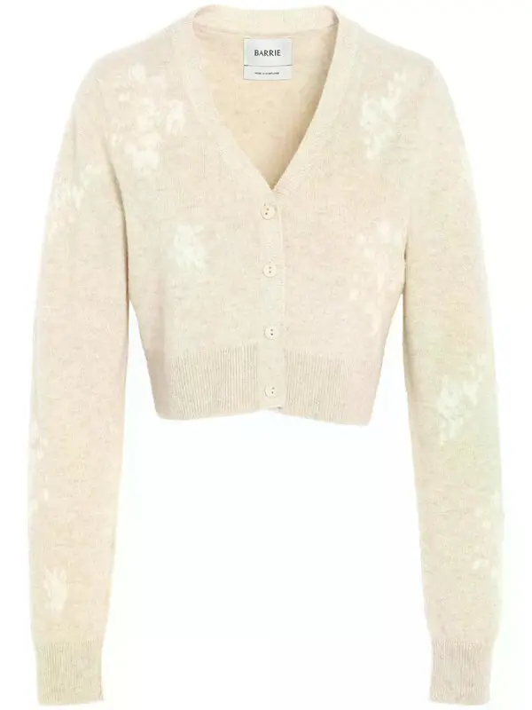 BARRIE Floral Cardigan - Neutrals