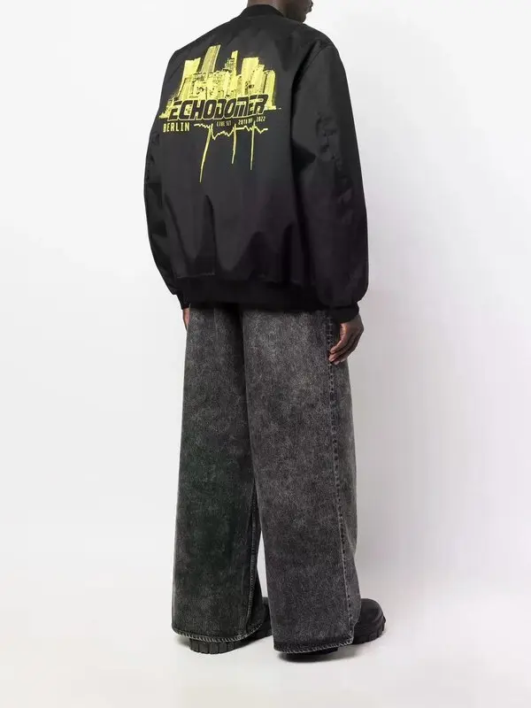 Raf Simons Echodomer-print Bomber Jacket