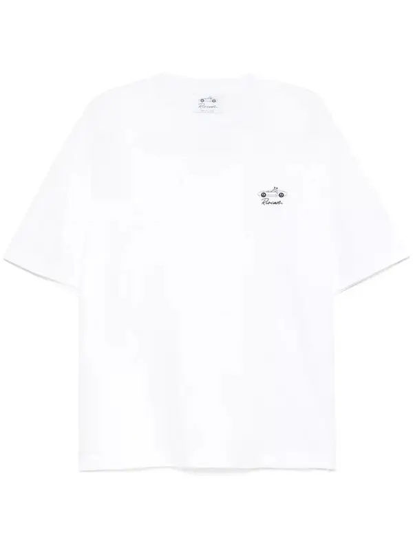 RIOCAM Car-embroidered T-shirt - White