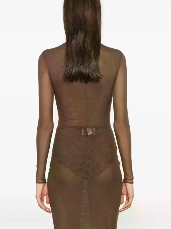 ATU BODY COUTURE Mesh-design Bodysuit