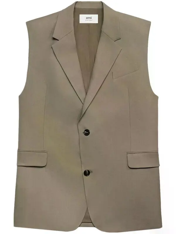 AMI Paris Oversize Virgin Wool Waistcoat