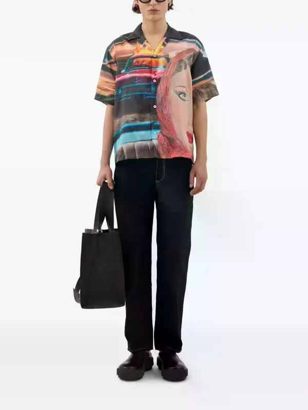 Sunnei Annemarie Print Shirt - Black