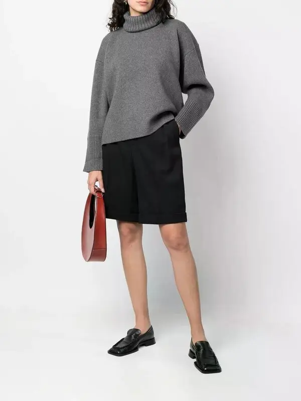 Proenza Schouler Roll Neck Drop Shoulder Jumper - Grey