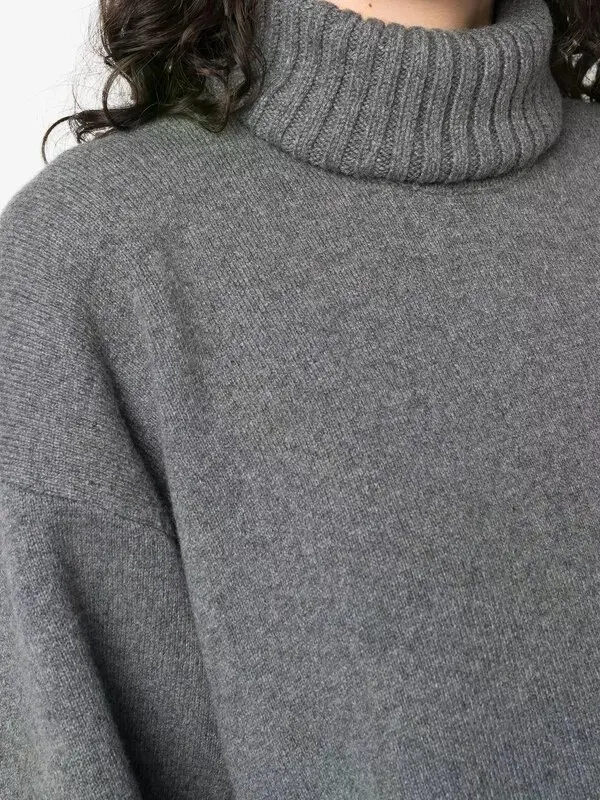 Proenza Schouler Roll Neck Drop Shoulder Jumper - Grey
