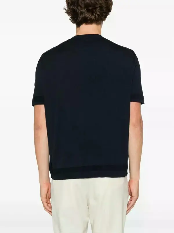 Moncler Knitted T-shirt - Blue