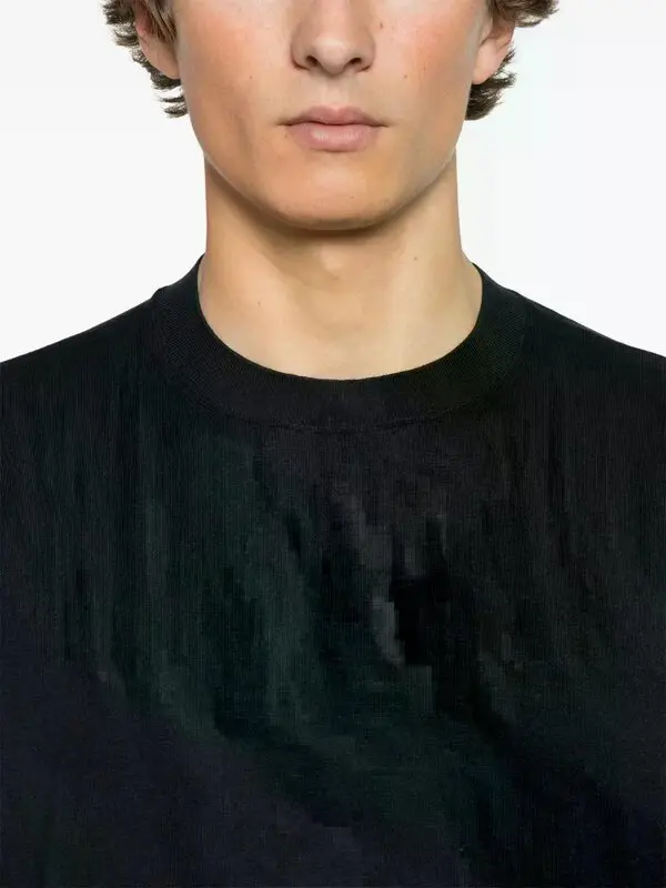 Moncler Knitted T-shirt - Blue