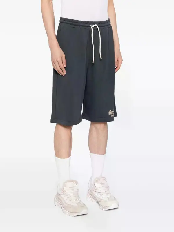 MSGM Printed Cotton Track Shorts