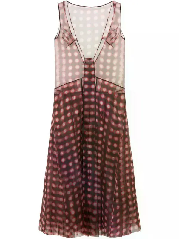 16Arlington Morfyd Polka Dot Midi Dress