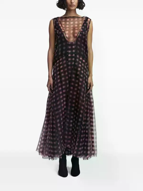 16Arlington Morfyd Polka Dot Midi Dress