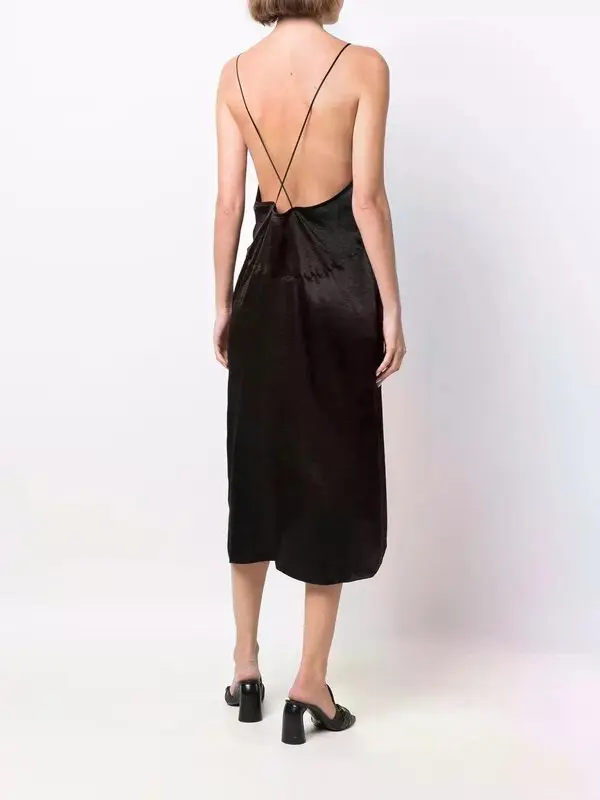Dsquared2 Satin-finish Midi Dress