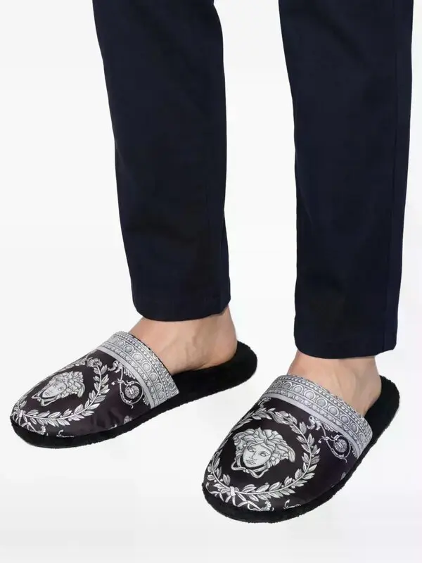 Versace I Love Baroque Slippers - Black