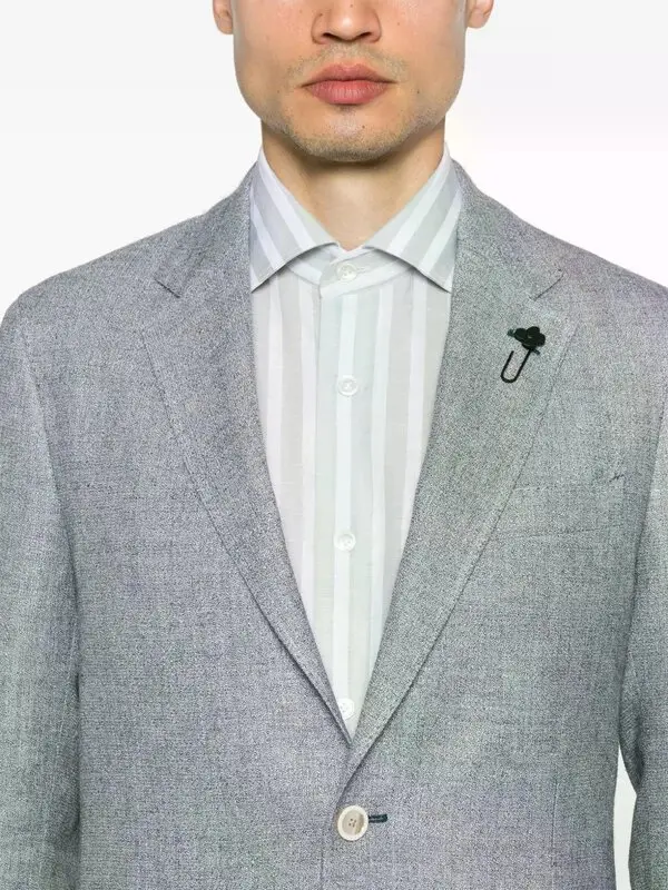 LARDINI Single-breasted Blazer - Blue