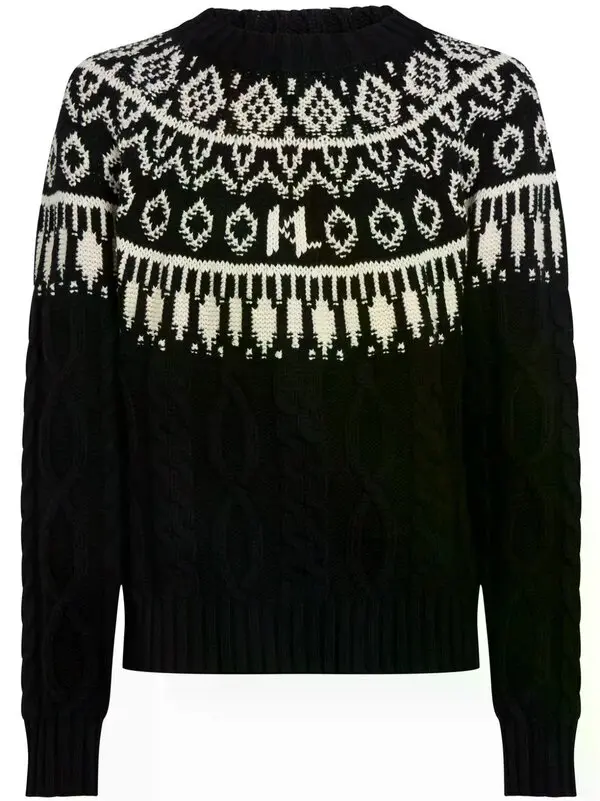Karl Lagerfeld Patterned Intarsia-knit Jumper
