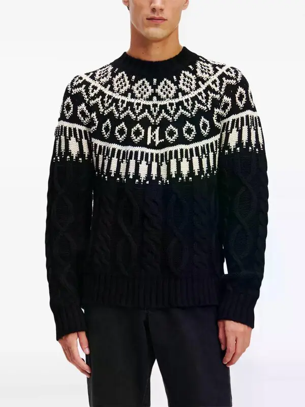 Karl Lagerfeld Patterned Intarsia-knit Jumper
