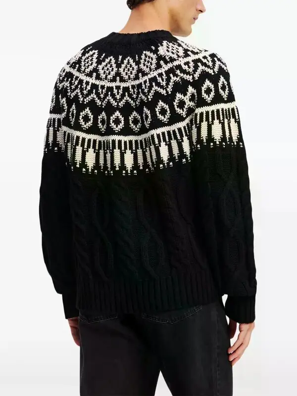 Karl Lagerfeld Patterned Intarsia-knit Jumper