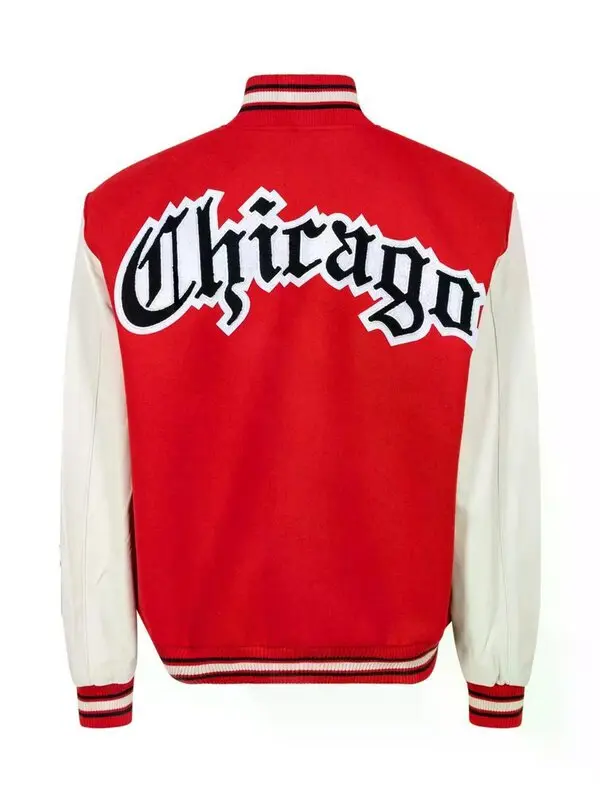 JEFF HAMILTON Chicago Bulls Varsity Bomber Jacket - Red