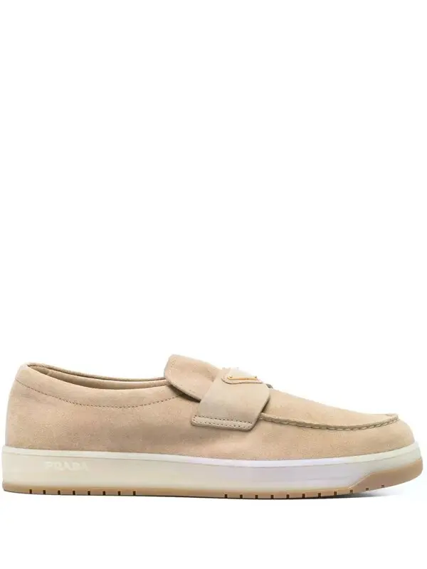 Prada Triangle-logo Loafers