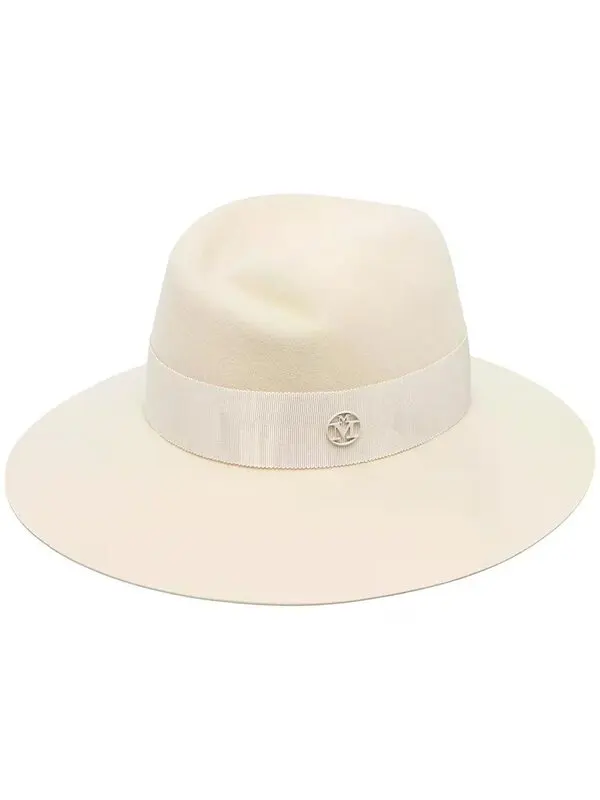 MAISON MICHEL Virginie Wool Felt Fedora Hat - Neutrals