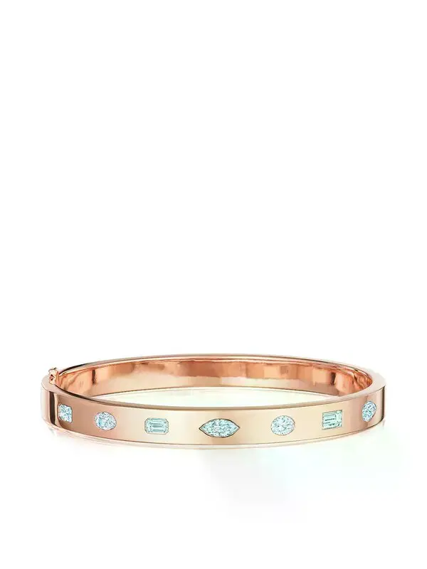 Kwiat 18kt Rose Gold Diamond Bangle - Pink